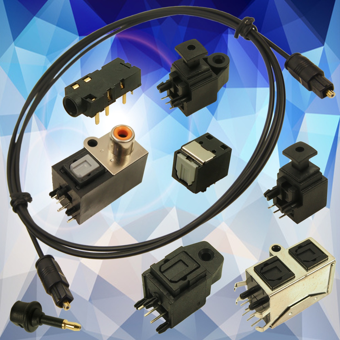 Wide range of Fibre Optic Connectors, Adapters and Cables available from Cliff Electronics - CIE