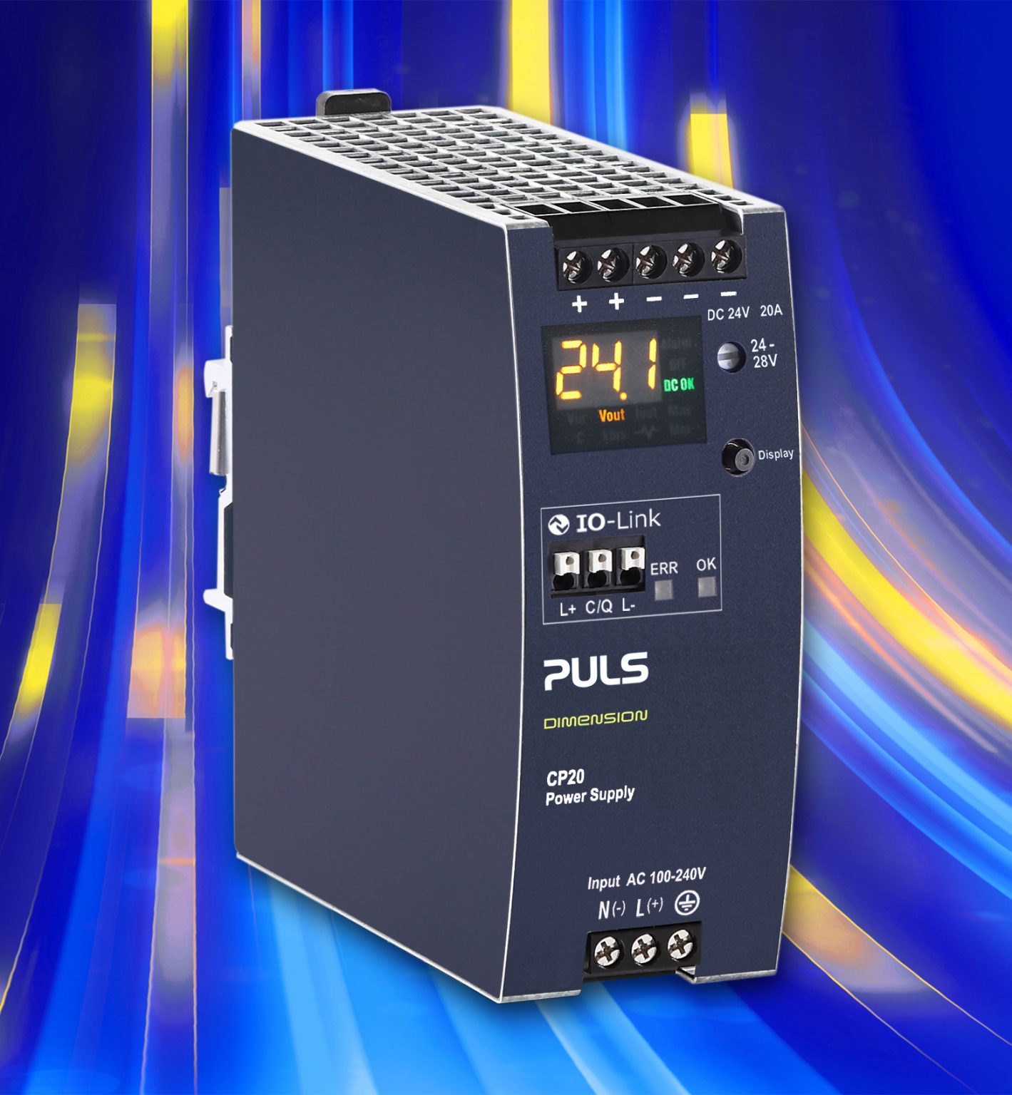 New power supply with IO-Link interface and integrated display ...