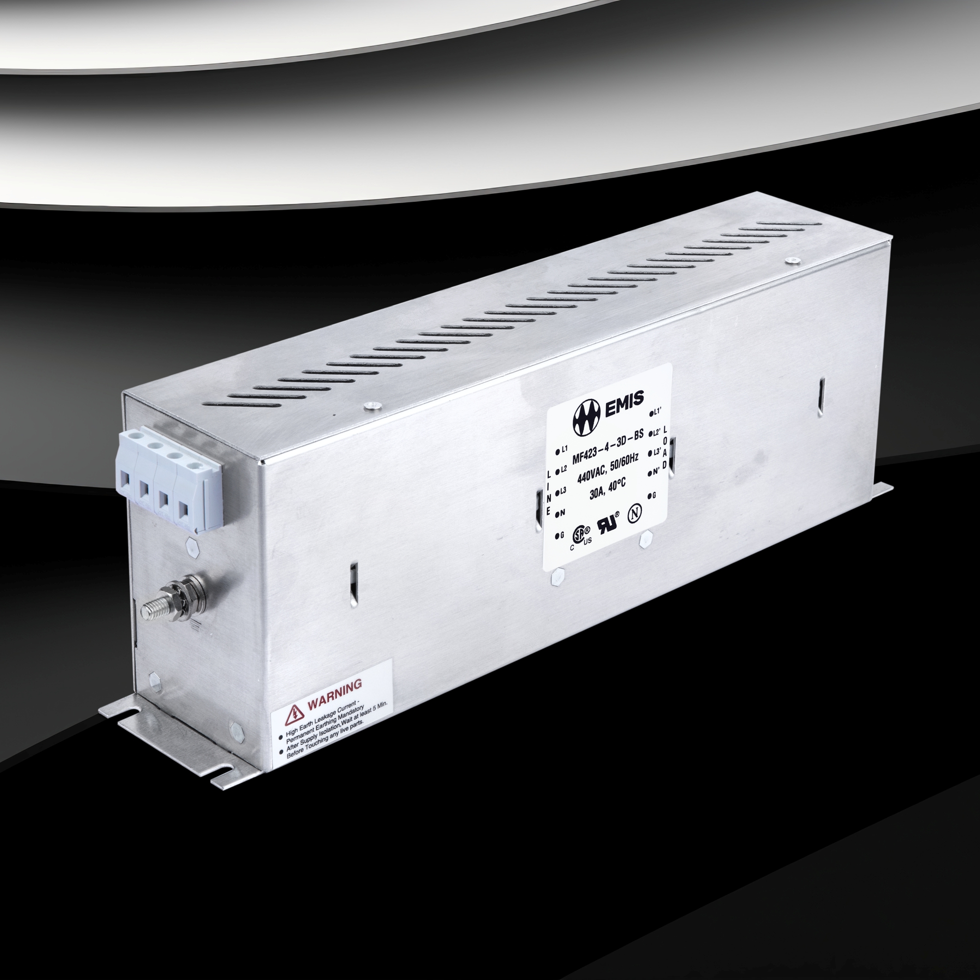 Compact bookshelf design three phase EMC filter from EMIS designed to ...