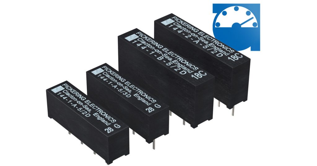 High-power Series 144 reed relays from Pickering switch up to 80W while ...