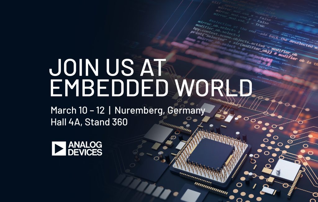 Analog Devices at Embedded World 2026: unlocking physical intelligence ...