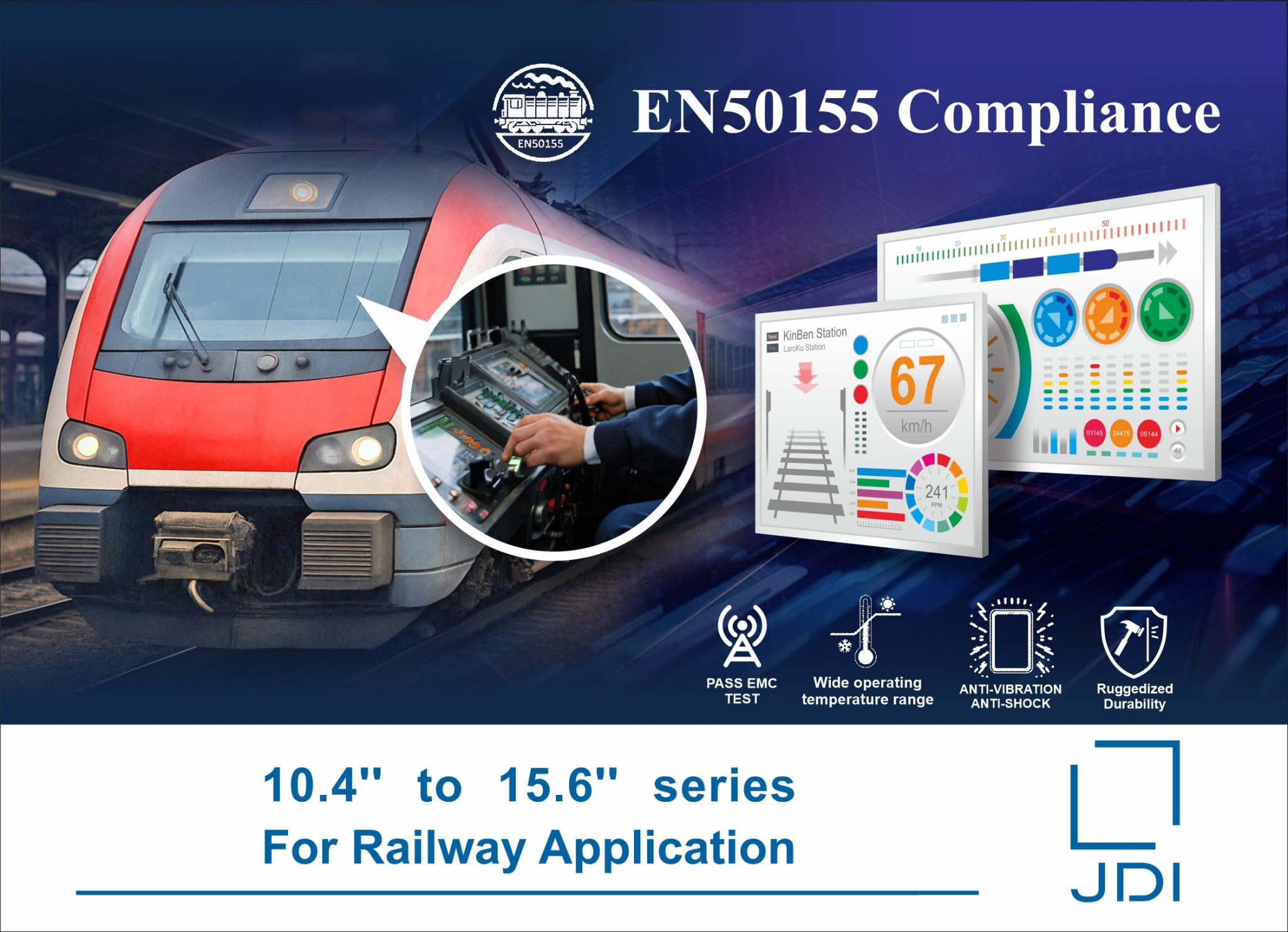 TFT displays provide rugged and reliable operation in demanding railway ...