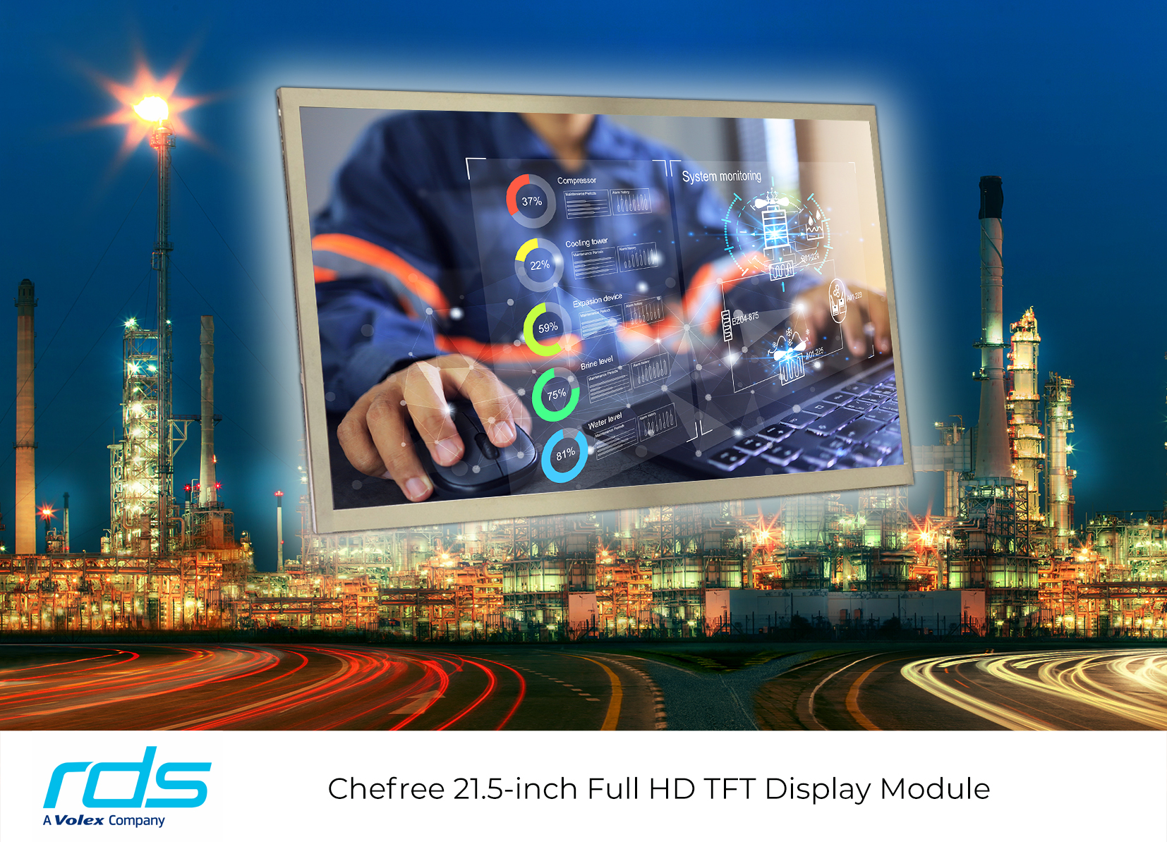 21.5-inch full HD TFT display features high brightness specification - CIE