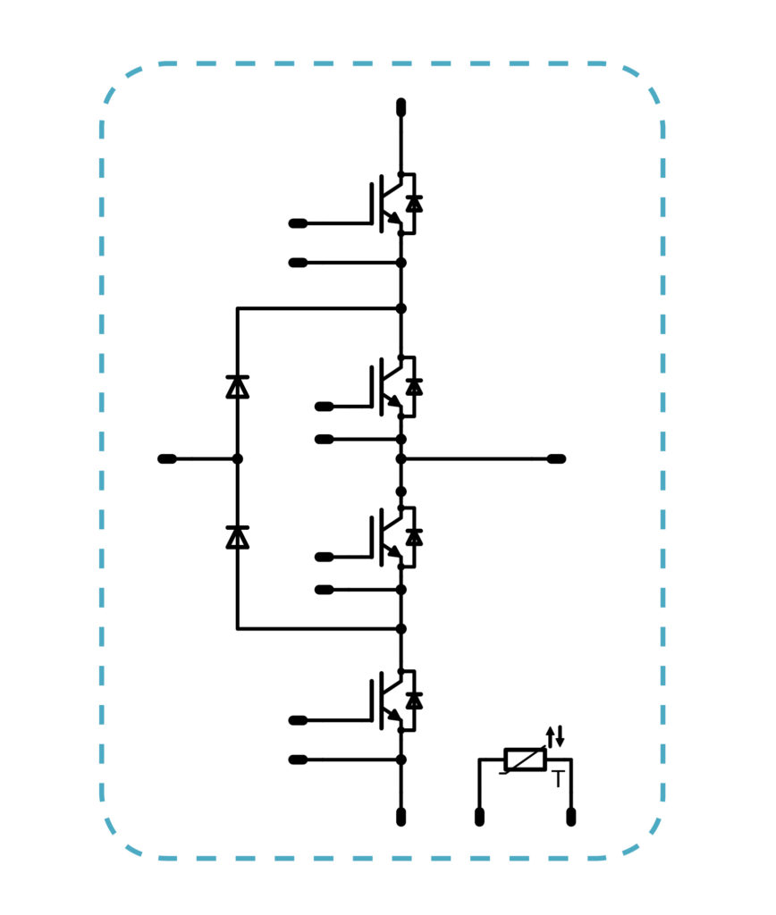 Three-level NPC topology, multi-source IGBT technology - CIE