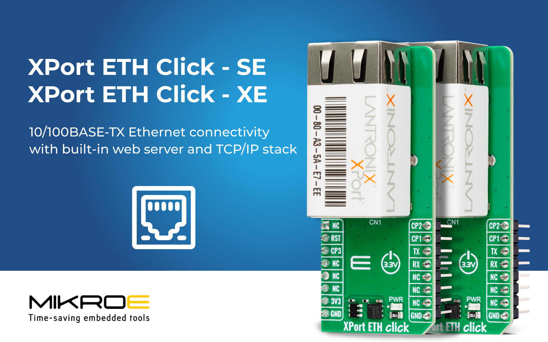 New Click board from MIKROE provides Ethernet connectivity for embedded systems - CIE